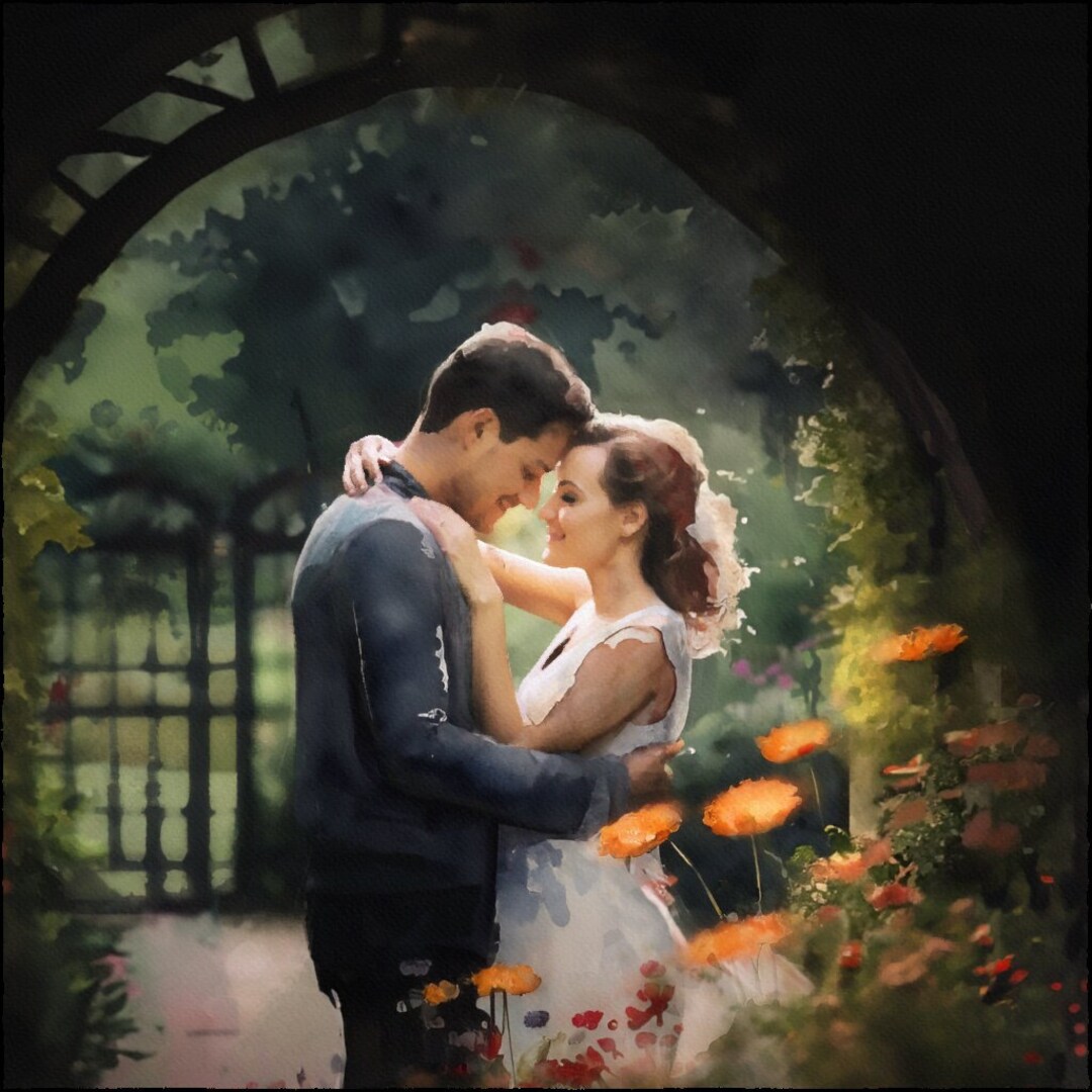 Custom Digital Watercolor Portrait From Your Photo - Personalized ...