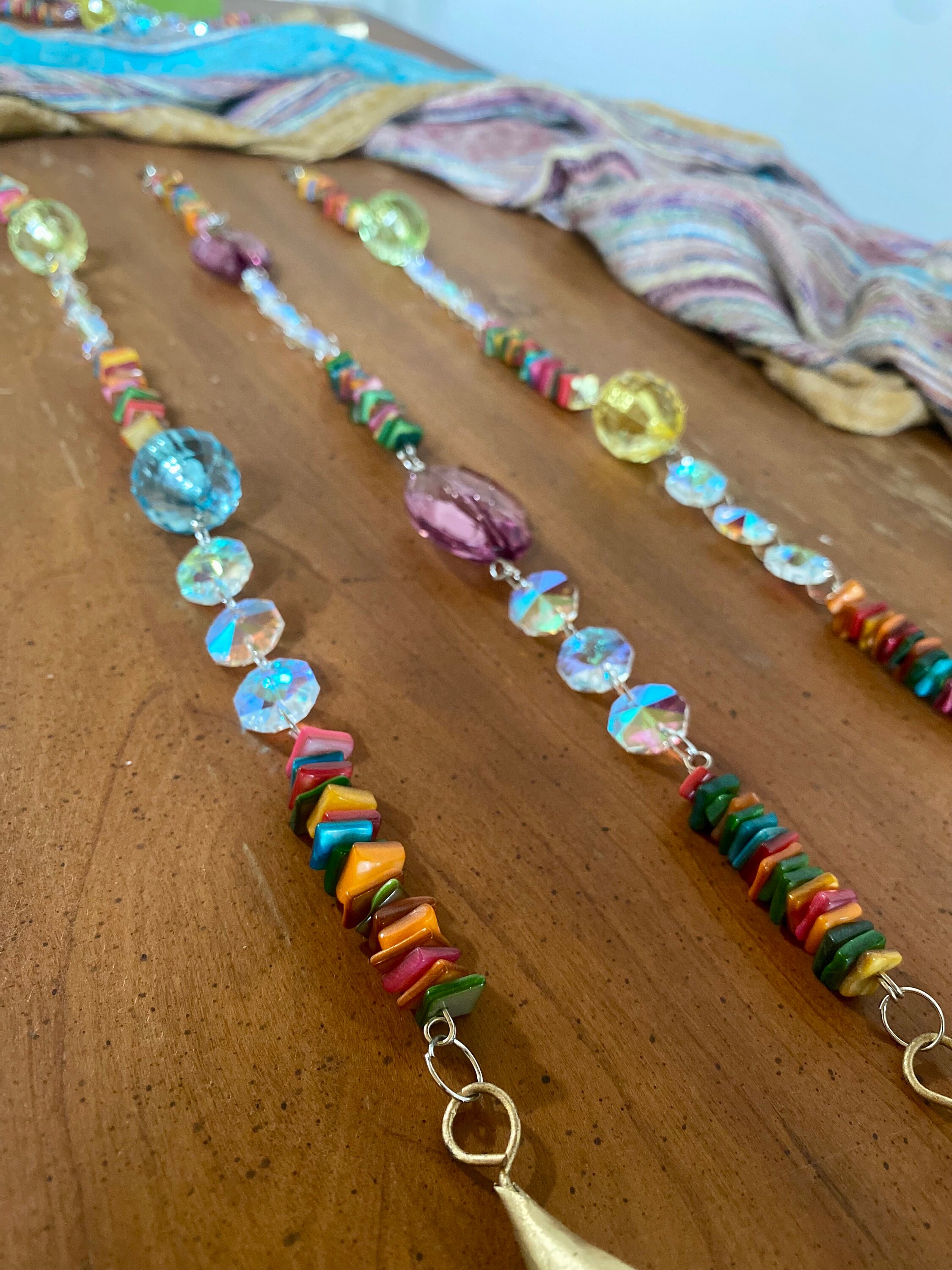 Suncatcher Strand Multicolored Boho Sparkly Car Porch Indoor Outdoor ...