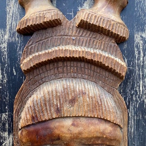 Large Hand Carved Wooden African Wall Mask 28” - Etsy
