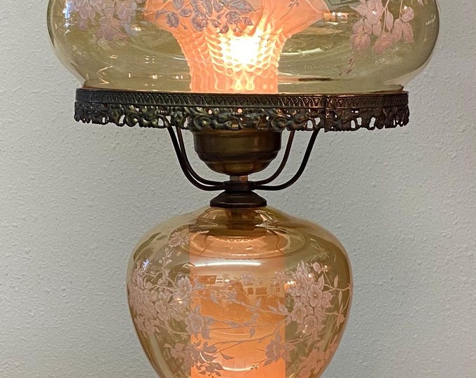 Exquisite MCM Victorian Gone With the Wind Hurricane Parlor Lamp ...