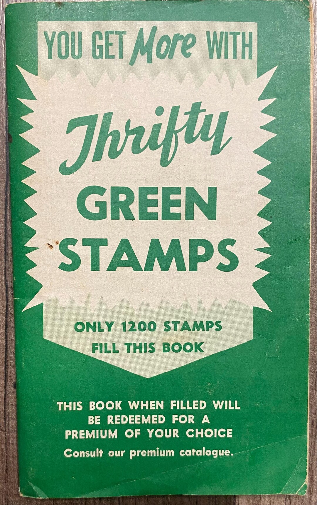 Vintage Advertising ~thrifty Green Stamps. Book With Stamps - Etsy