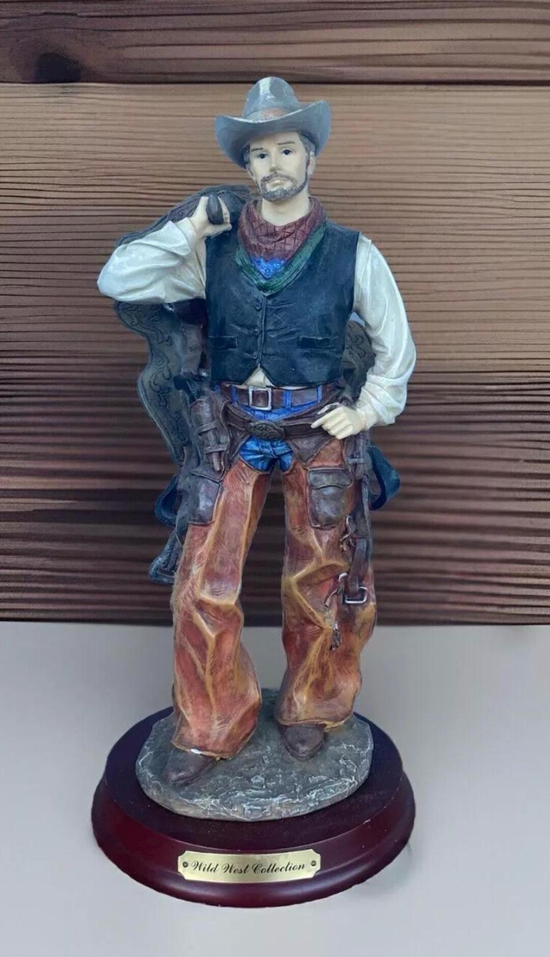 Vintage Wild West Collection Herco Gift Professional Cowboy With Saddle ...