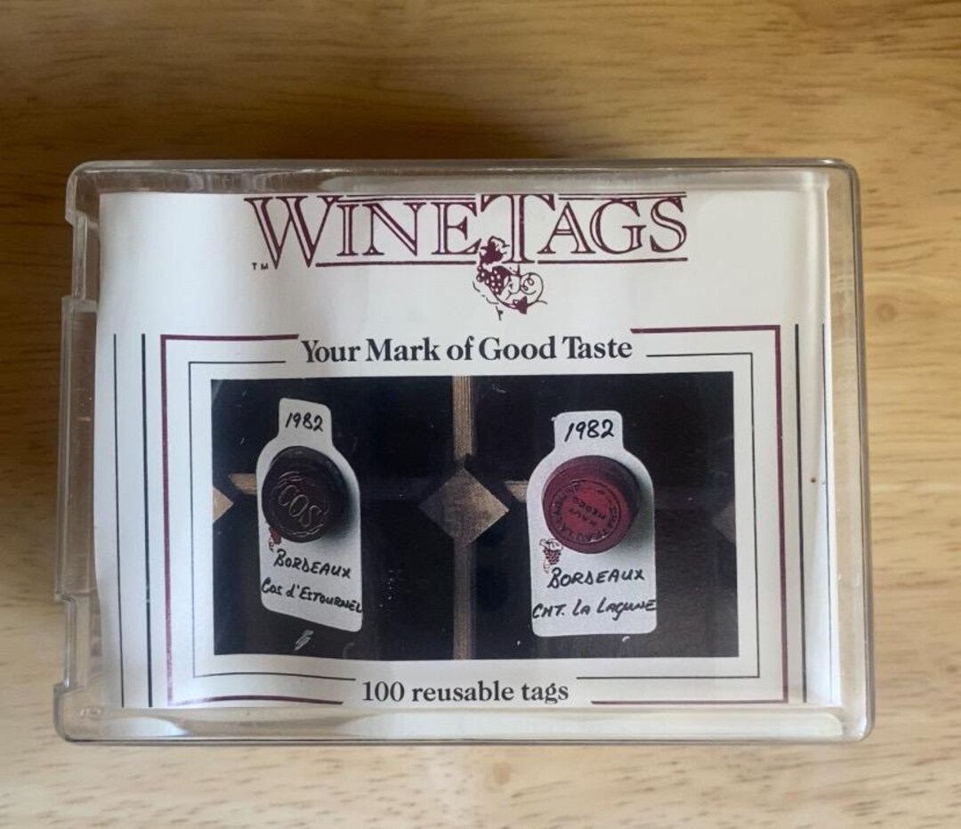 Your Mark of Good Taste Reusable Wine Tags 100 Ct - Etsy