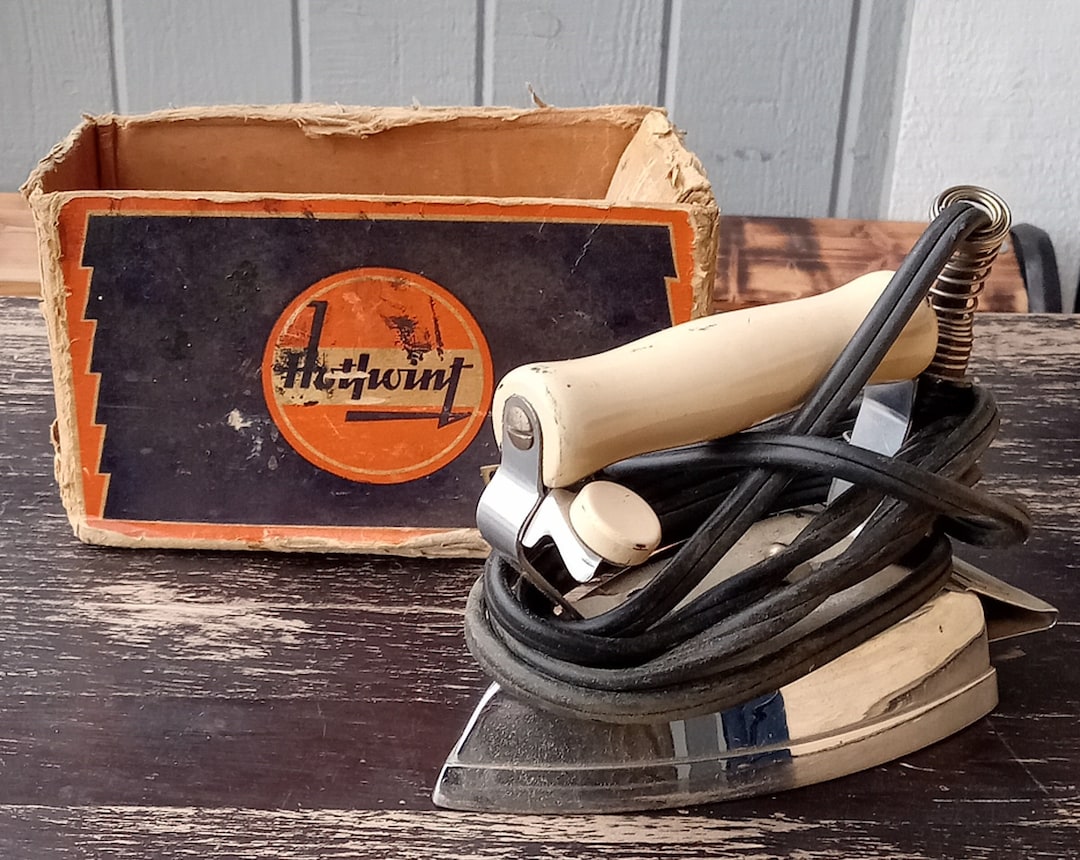 Early 1900's GE Hotpoint Portable Travel Iron With Cord - Etsy
