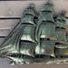 Mid Century Modern Dart/syroco Coppercraft Guild Gold Sailing Ship Wall ...