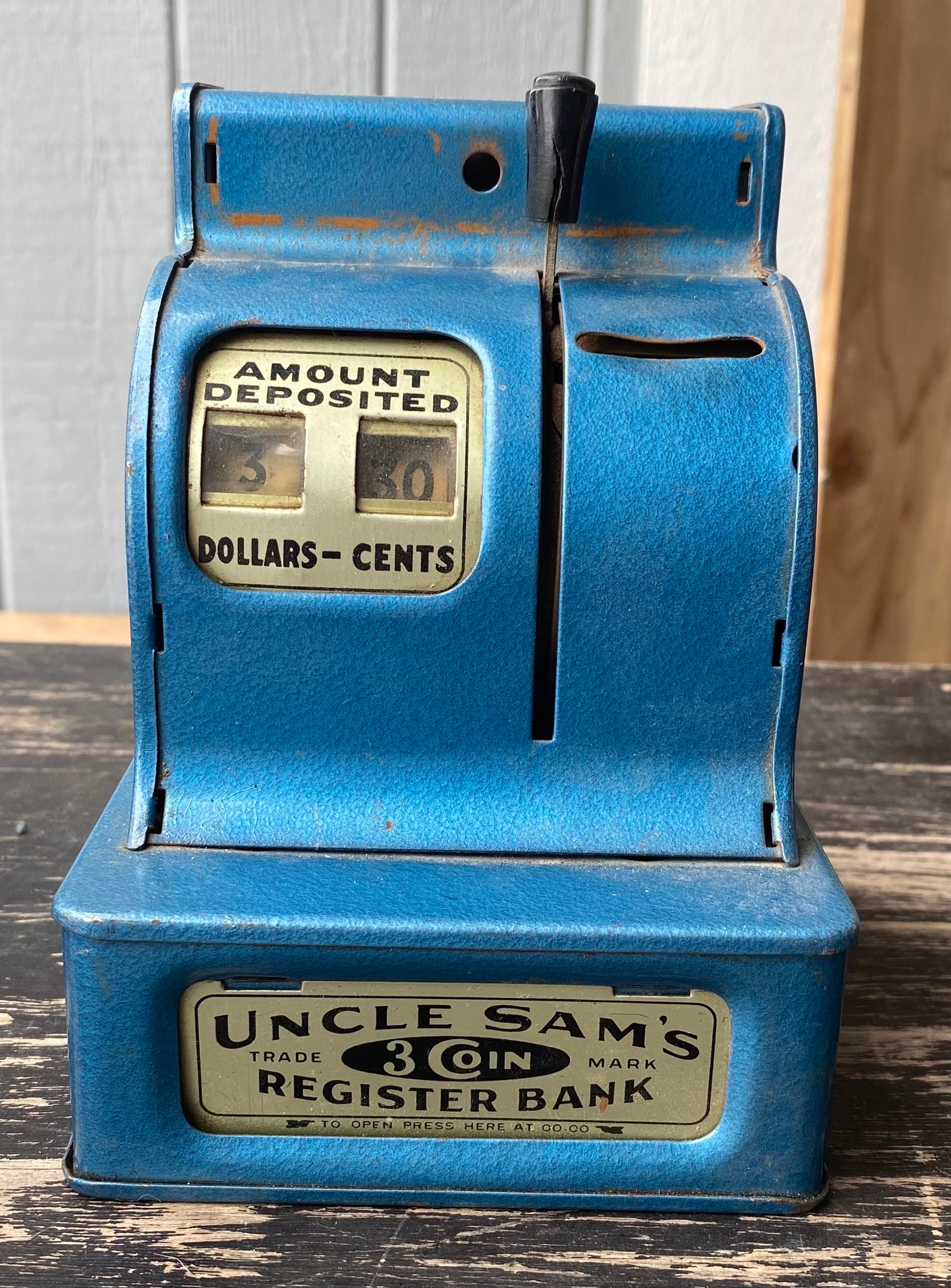 1930s Uncle Sams 3 Coin Register Bank Durable Toy & Novelty Corp USA - Etsy
