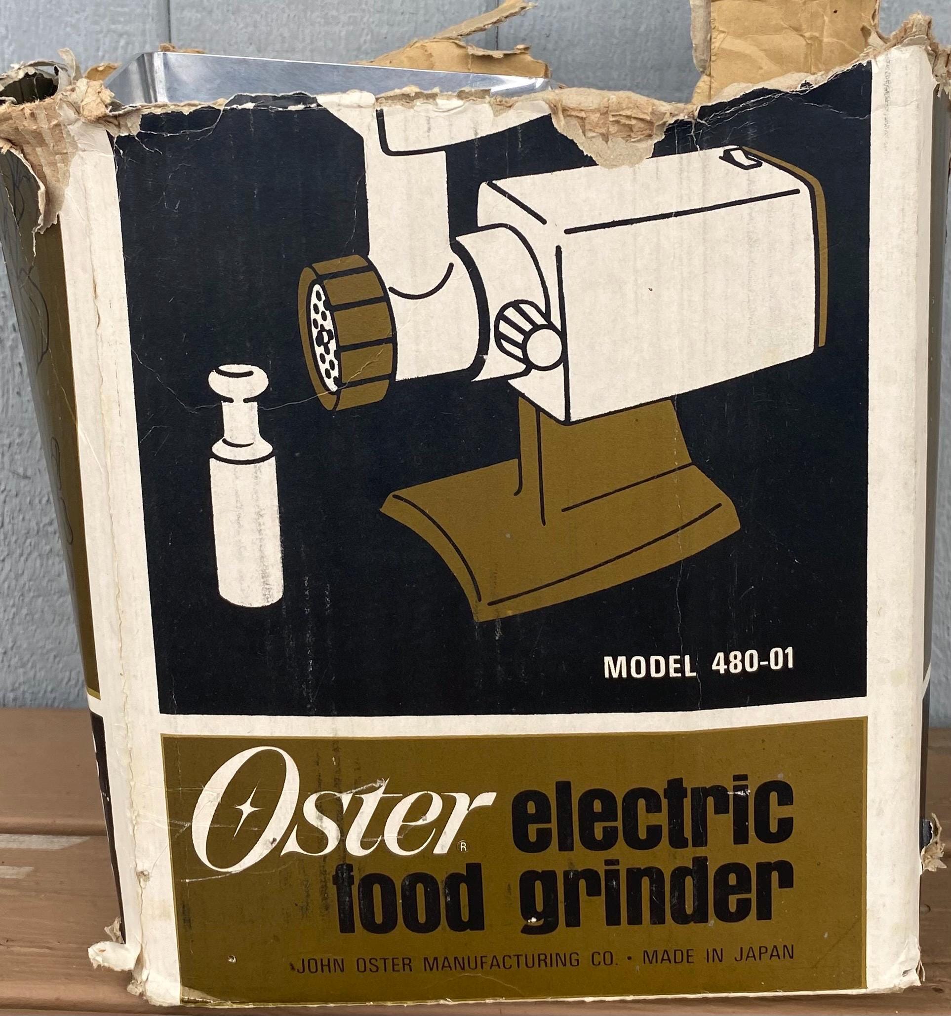 Vintage Oster 480-01 Electric Meat Food Grinder With Accessories - Etsy