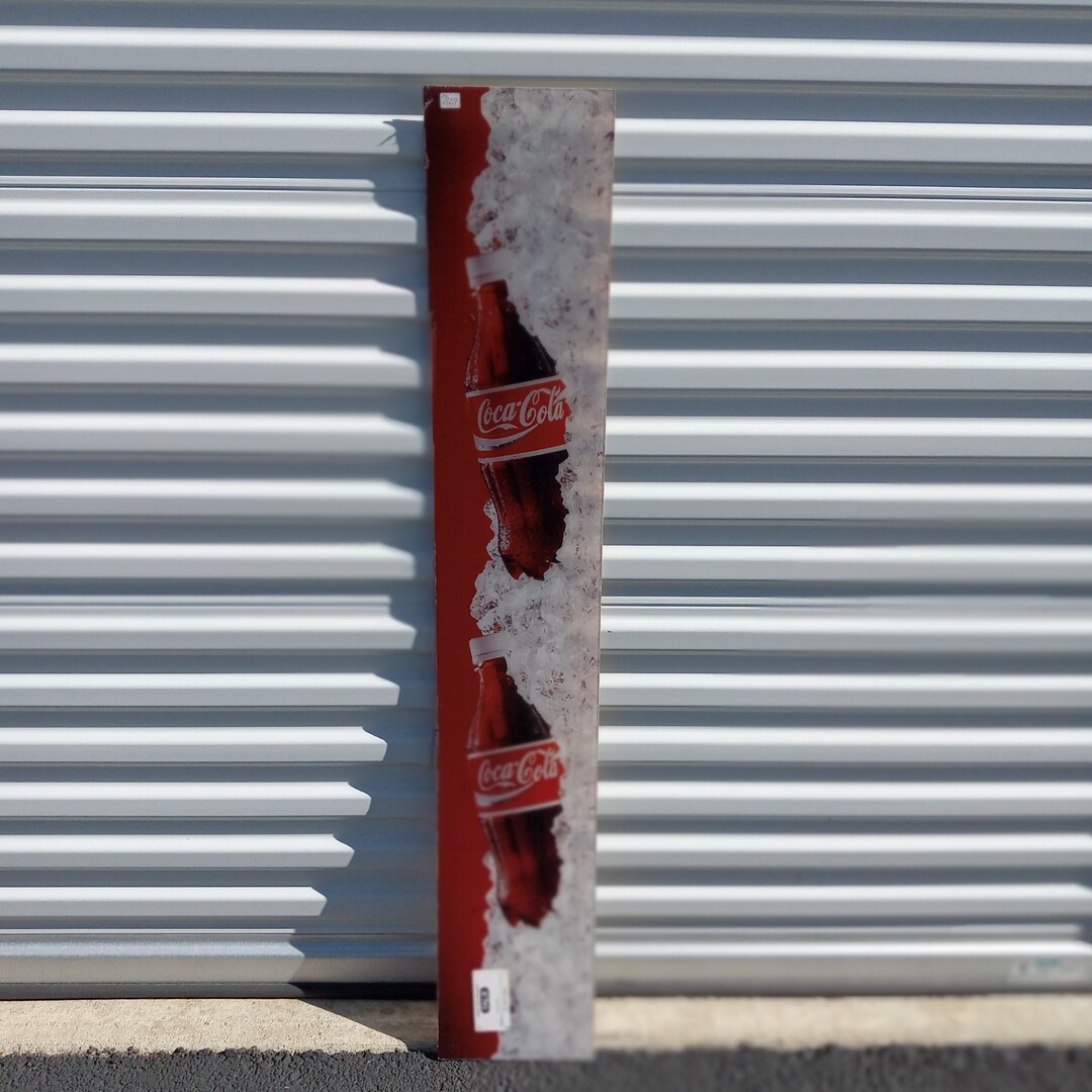 Vintage Vinyl Coca-cola Sign - Etsy