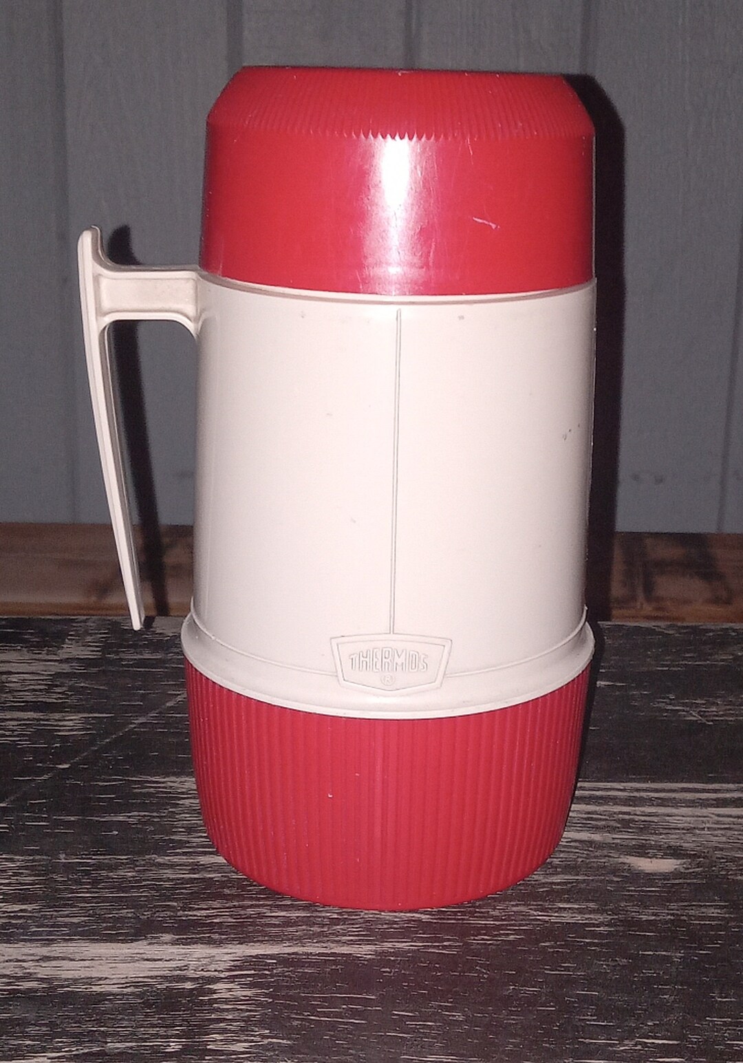 Red Vintage Thermos 1 Pint Wide Mouth Locking Made in USA - Etsy