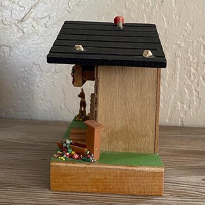 Vintage German Weather House Cabin, Barometer Thermometer Wooden Chalet ...