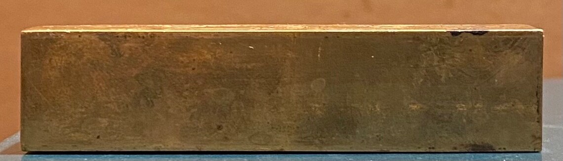 Antique Chinese Brass Padlock Vintage Slide Lock Engraved 19th Century ...