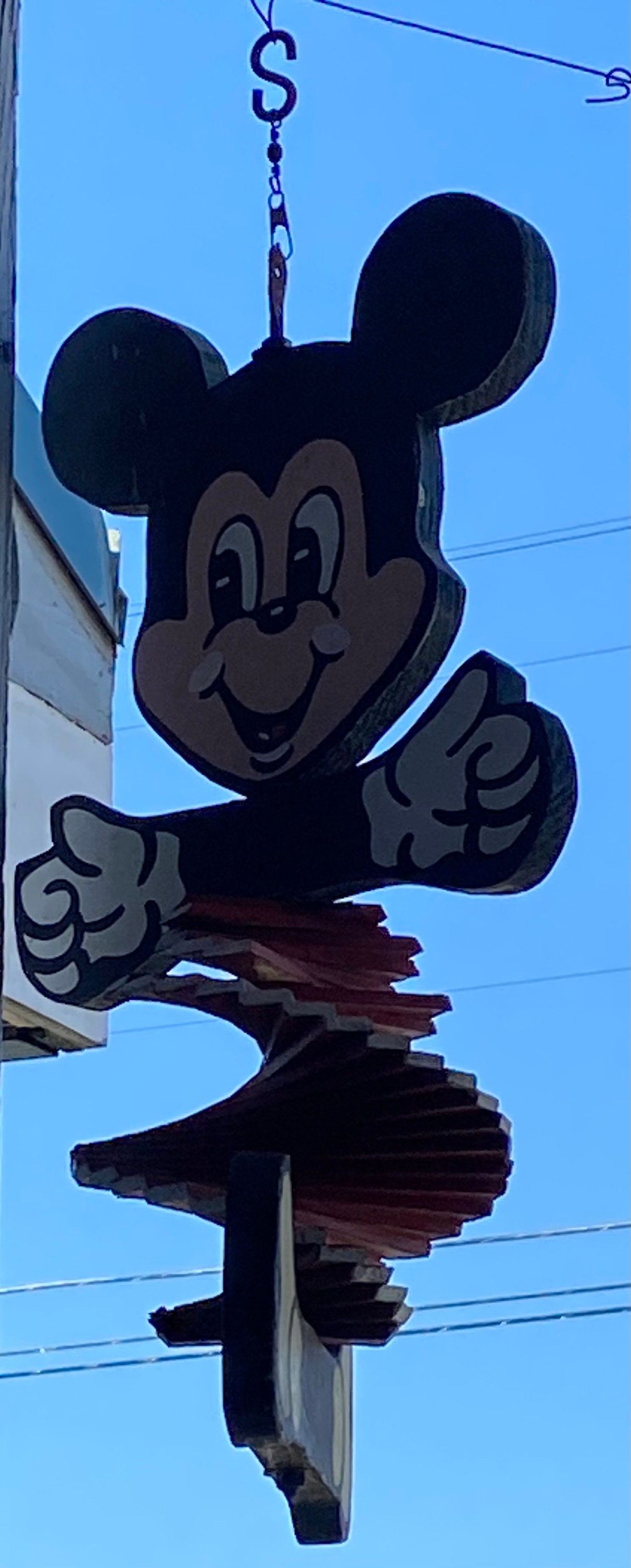 Mid Century Mickey Mouse Folk Art Hanging Wooden Wind Spinner - Etsy