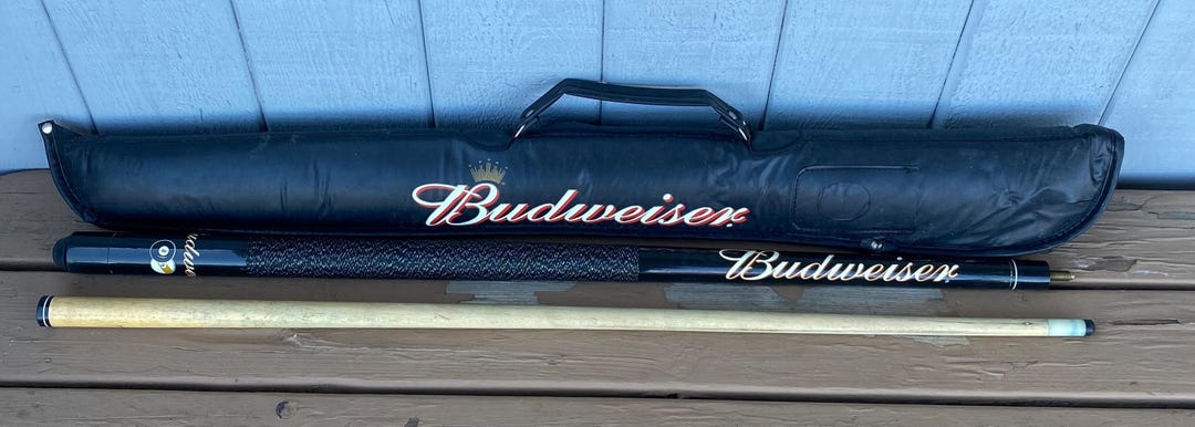Vintage Budweiser Beer Pool Cue Stick With Case Billiards Breweriana - Etsy