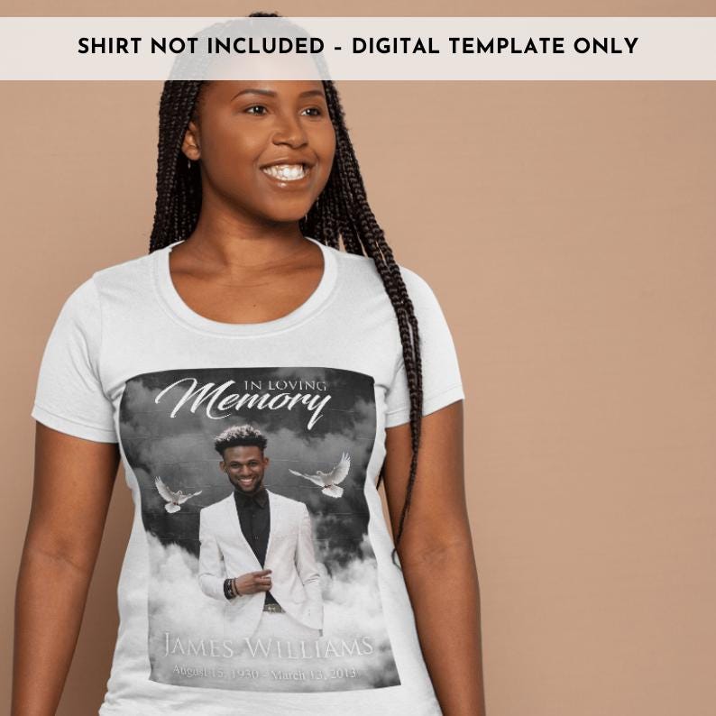 Funeral T-shirt Design | Memorial Keepsake | Celebration of Life ...