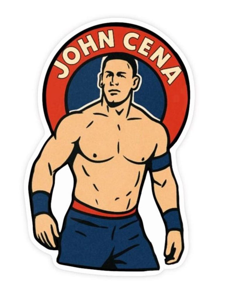 WWE Wrestling Star John Cena Stickers | Sticker Pack | Wholesale Orders ...