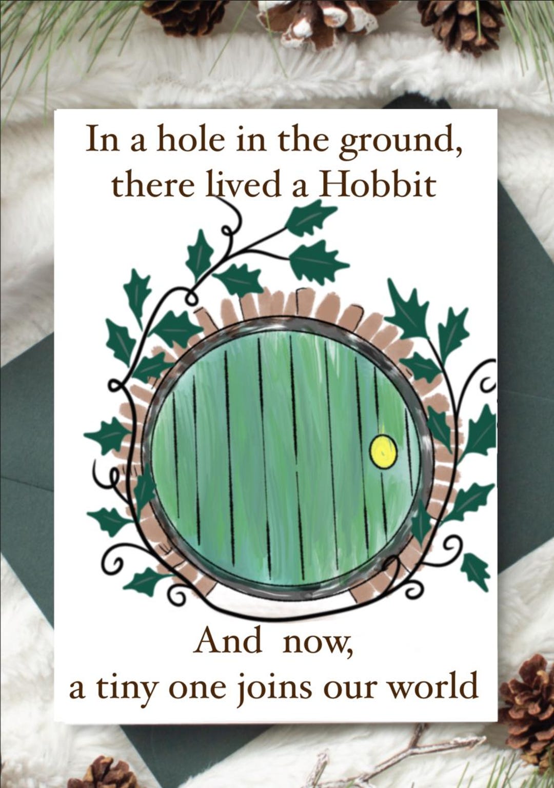 Baby Shower Card | Tolkien Newborn Greeting - Etsy