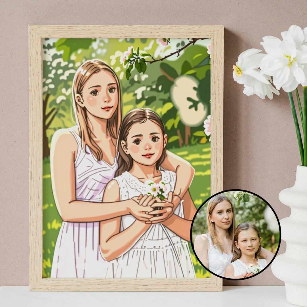 Mothers Day Gift | Cartoon Illustration | Gift for Mom Mommy | Gift for ...