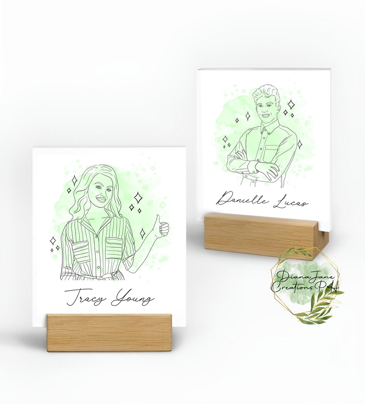Custom Place Cards | Line Art | Drawing | Outline | Illustration| Guest ...