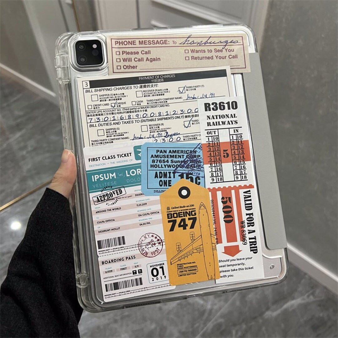 Boarding Pass Acrylic iPad Case - Etsy