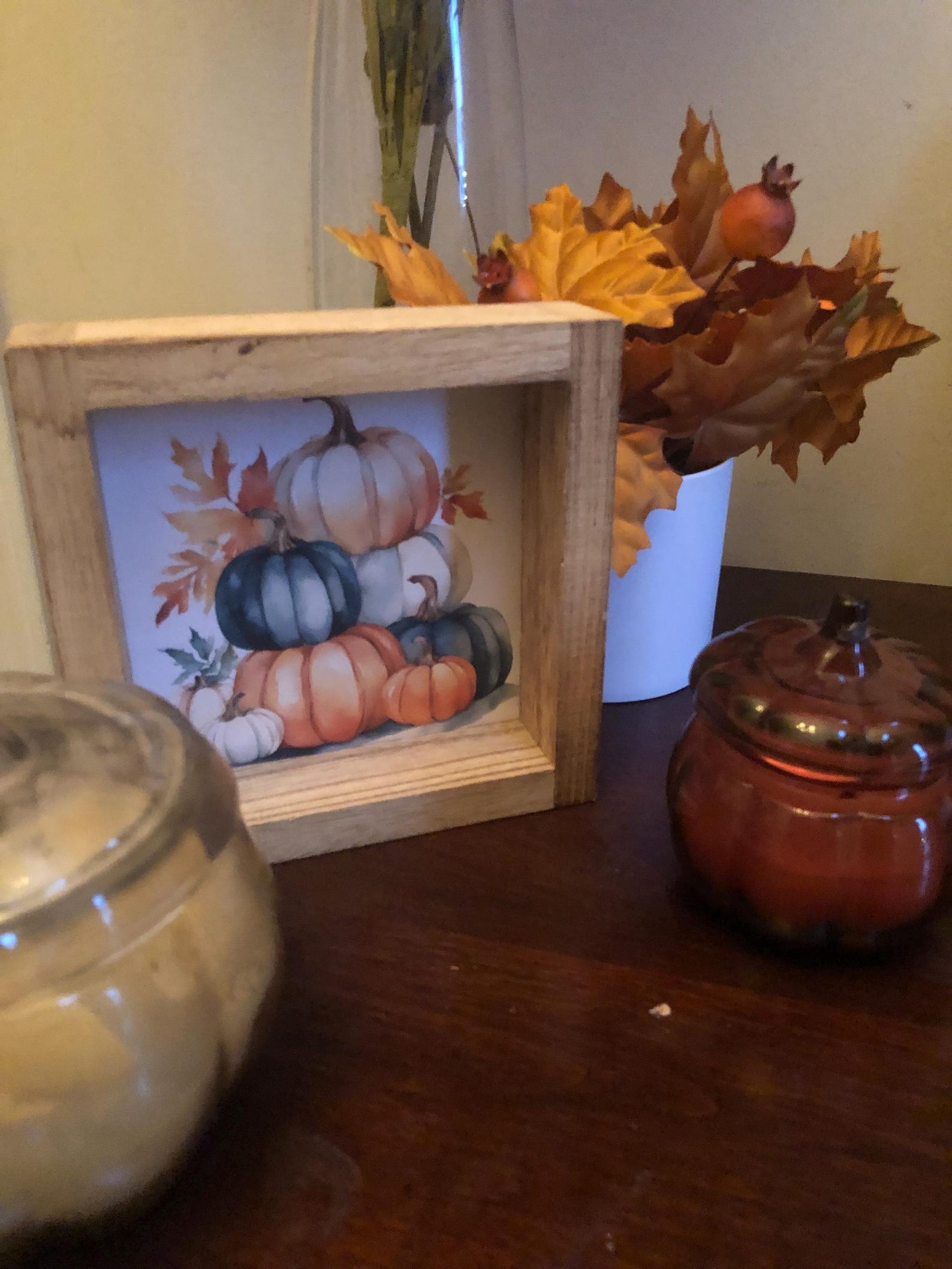 Cozy Fall Pumpkins Watercolor Printable - Thanksgiving or Fall Decor - Etsy