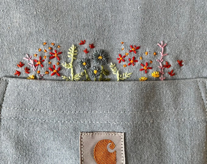 Custom Hand Embroidered T-shirt - Etsy