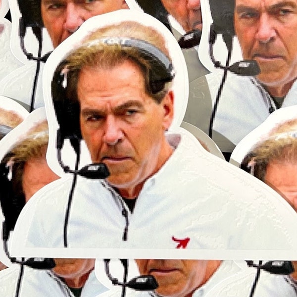 Nick Saban Stickers - Etsy
