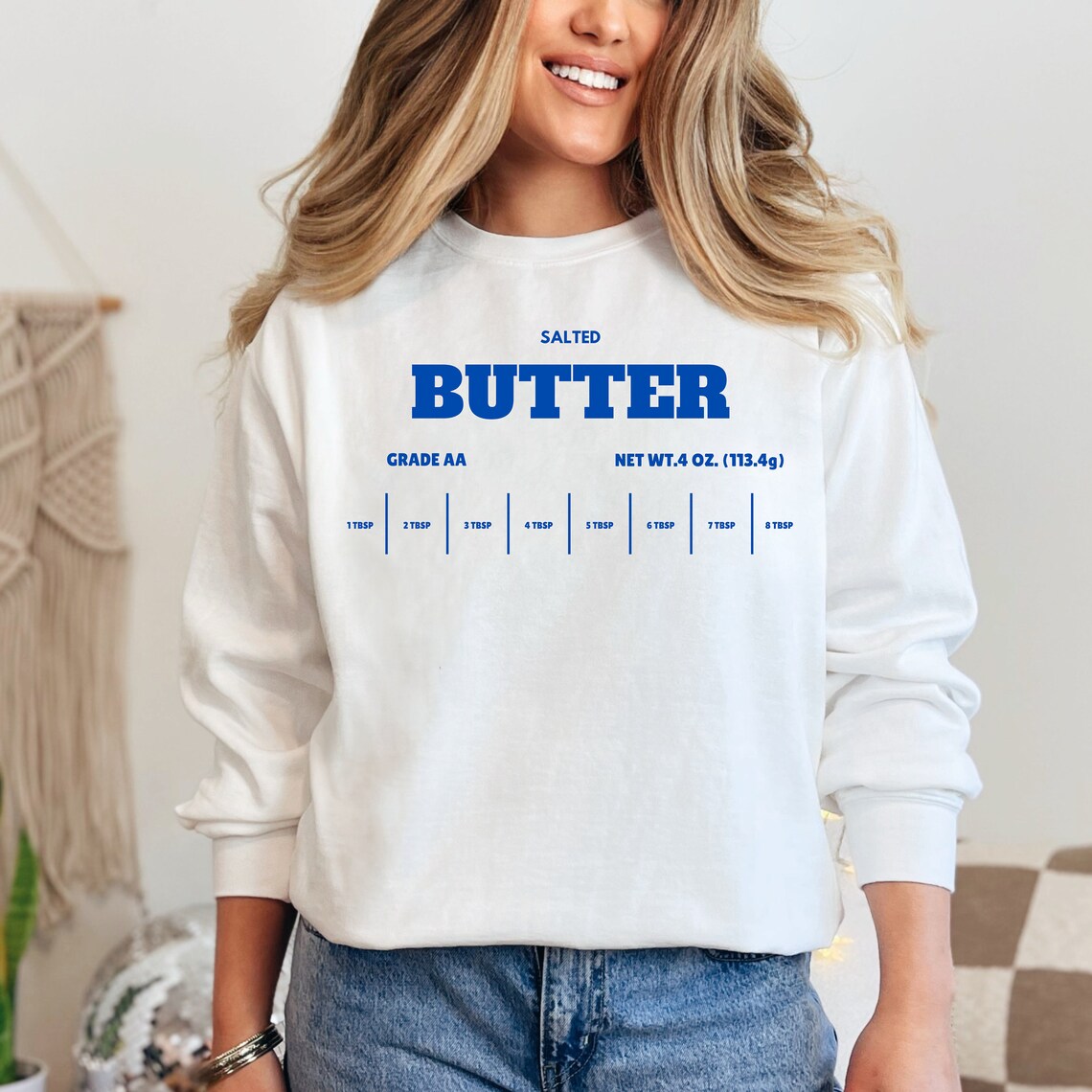 Salted Butter Sweatshirt, Butter Lover T-shirt, Funny Baking Shirt ...