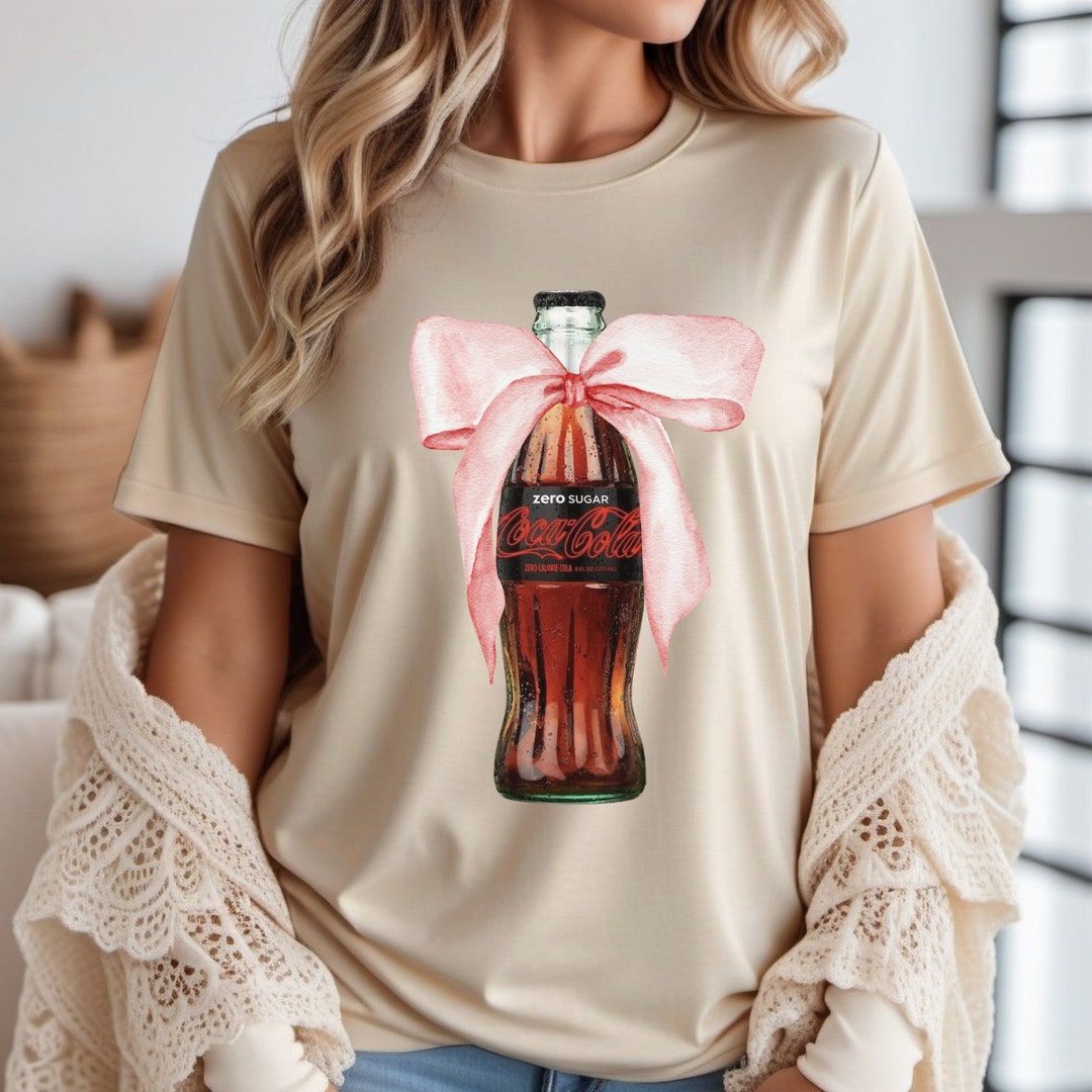 Coke Zero Pink Bow T-shirt Diet Coca Cola Shirt Coke Zero Lover I Need ...