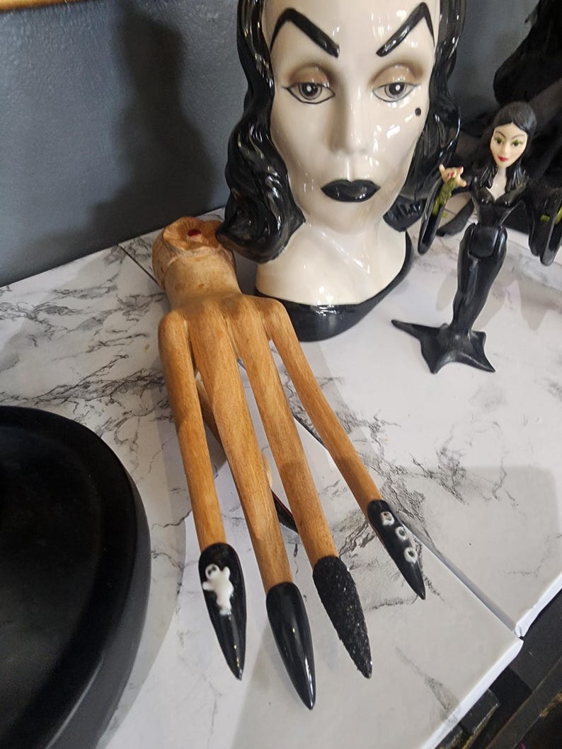 Boo Ghost Black Nails - Etsy