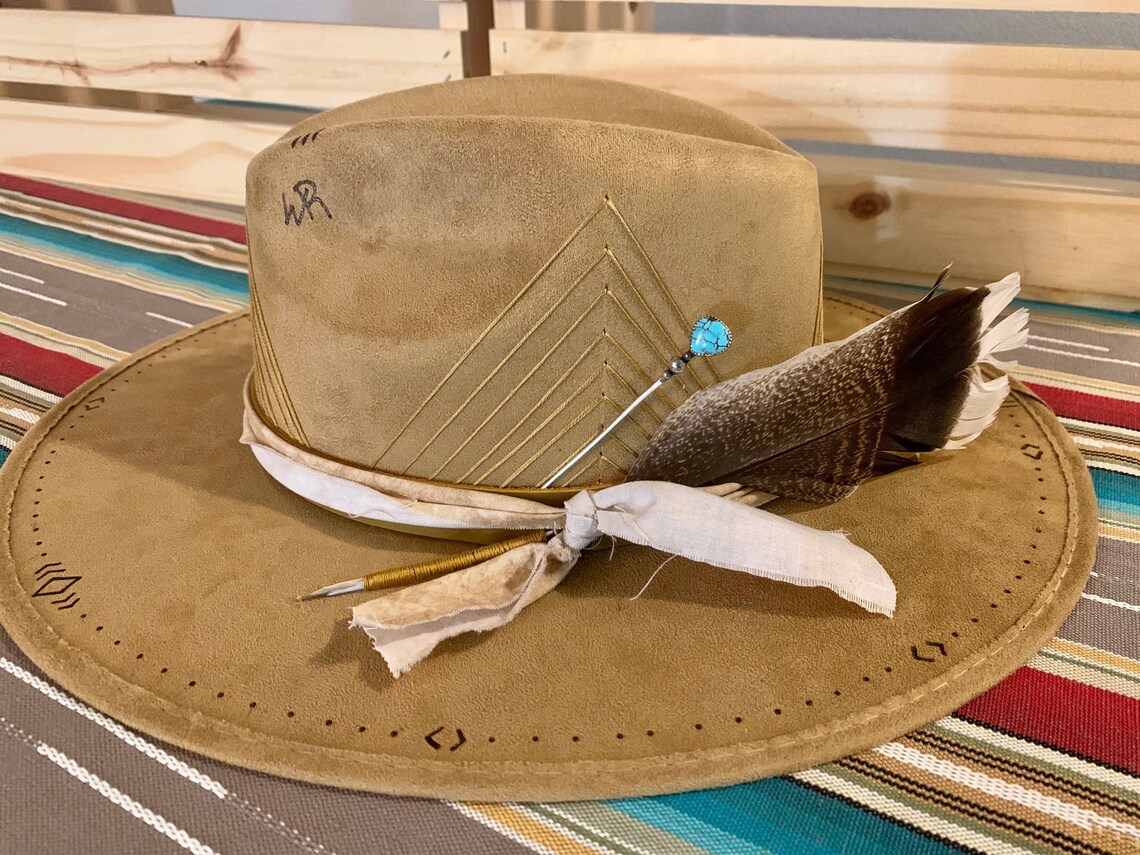 Egyptian Turquoise Hat Pin, Sterling Silver, Western Hat, Cowgirl Hat ...