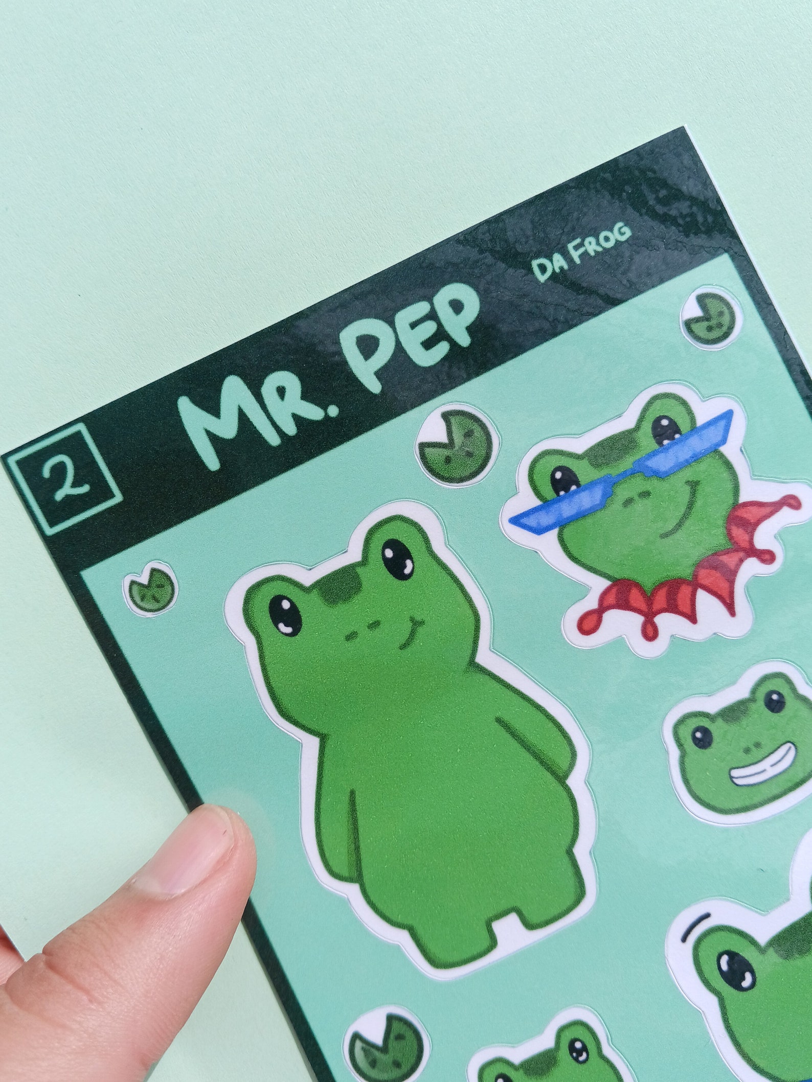 Frog Sticker, Cute Frog, Sticker Sheet, Frog Sticker Sheet - Etsy