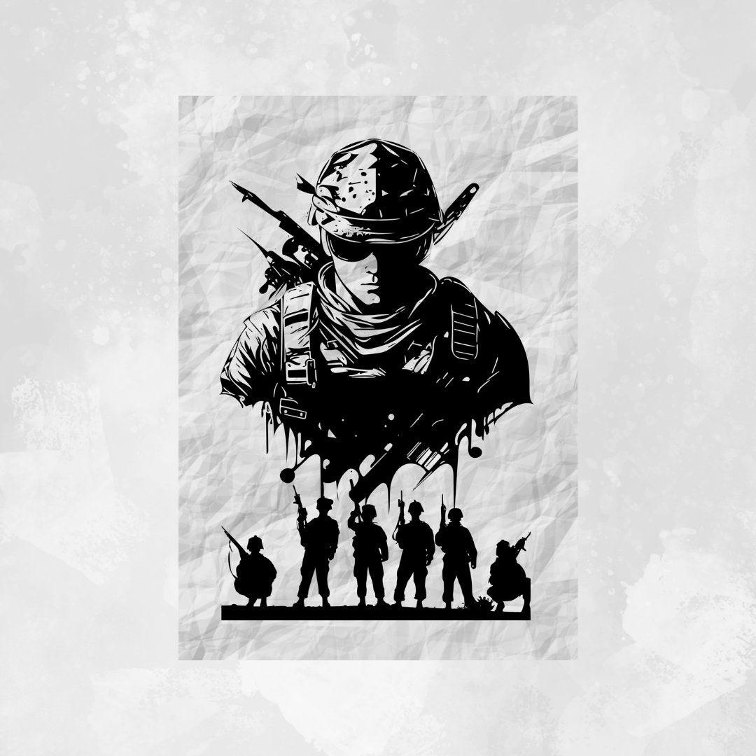Army Wall Poster Digital Art Army Soldier Artwork - Etsy