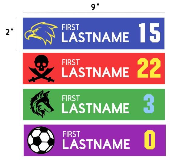 Custom Sports Locker Nameplate • Team Mascot & Colors • Locker Sign ...