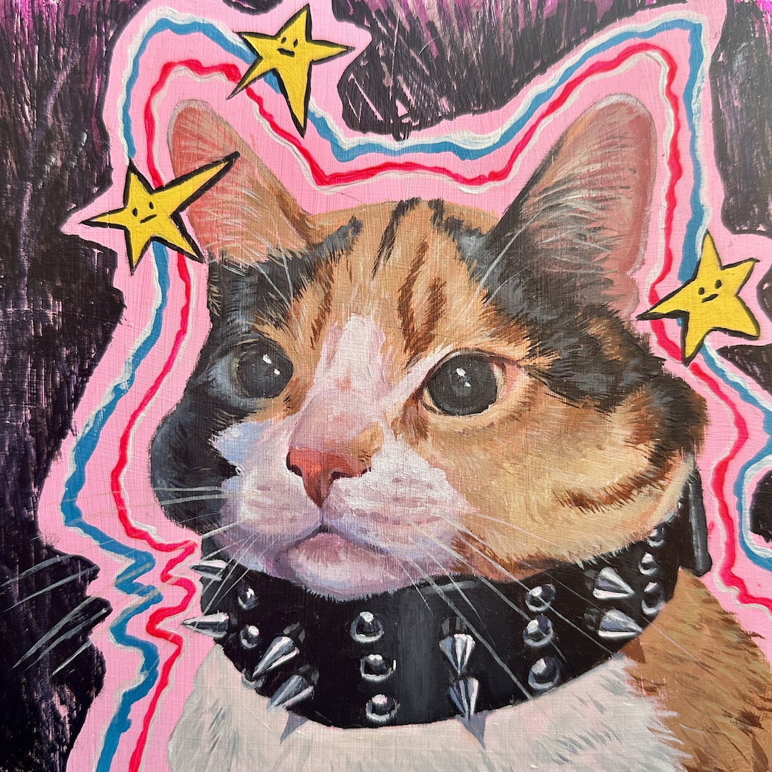 Print of Calico Cat Angst, Funny Cat Print, Calico Cat Poster - Etsy