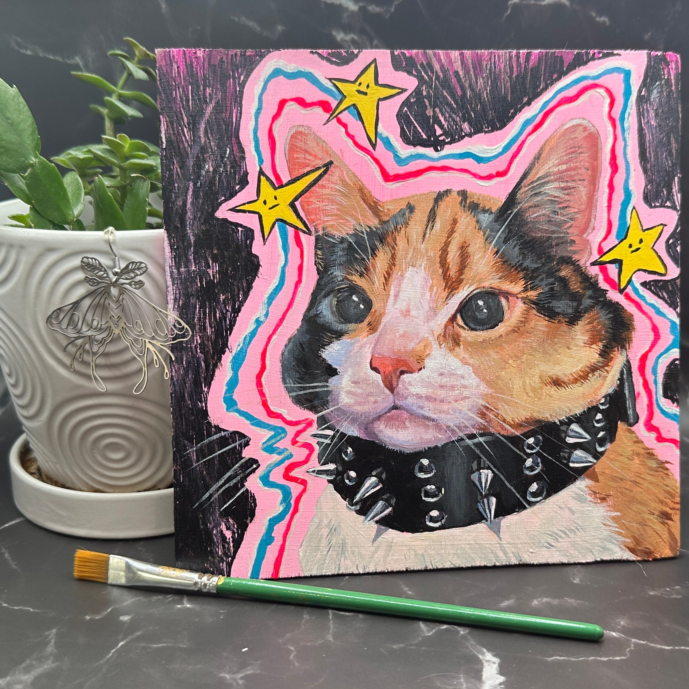 Print of Calico Cat Angst, Funny Cat Print, Calico Cat Poster - Etsy