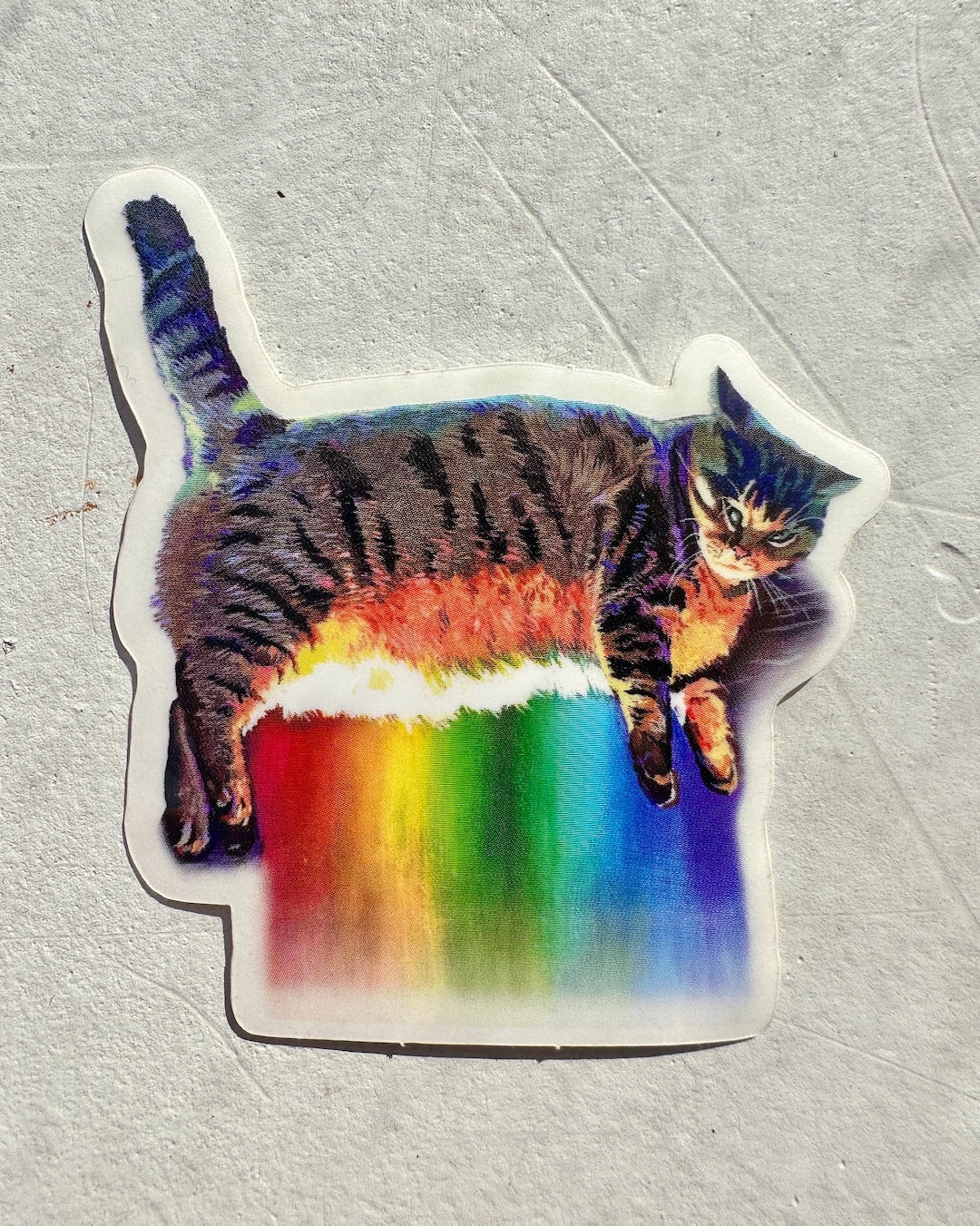 Rainbow Cat Meme Sticker - Etsy