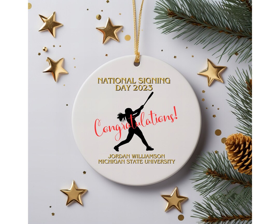 Personalized Softball National Signing Day Mementos Gift Ideas for ...