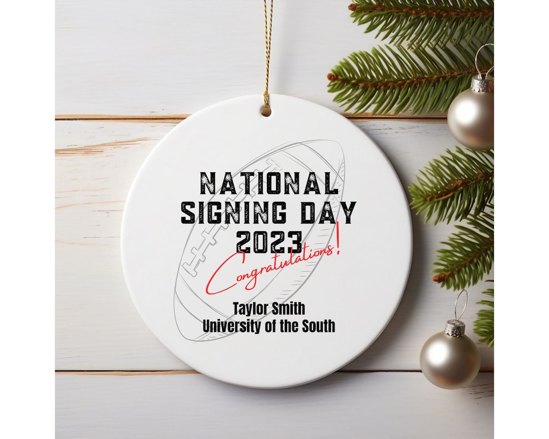 Personalized Signing Ceremony Table Decor Football National Signing Day ...