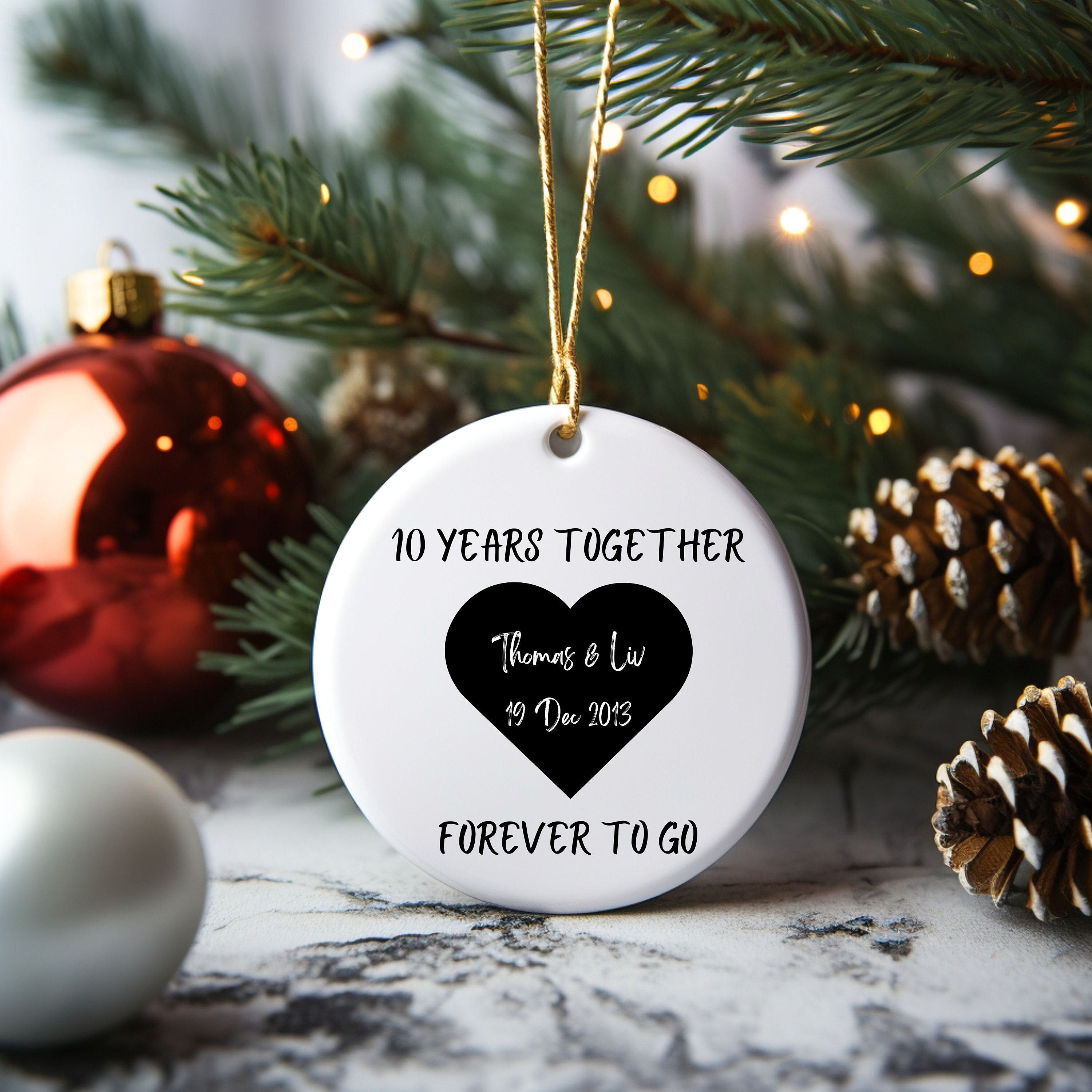 10 year anniversary ornament store