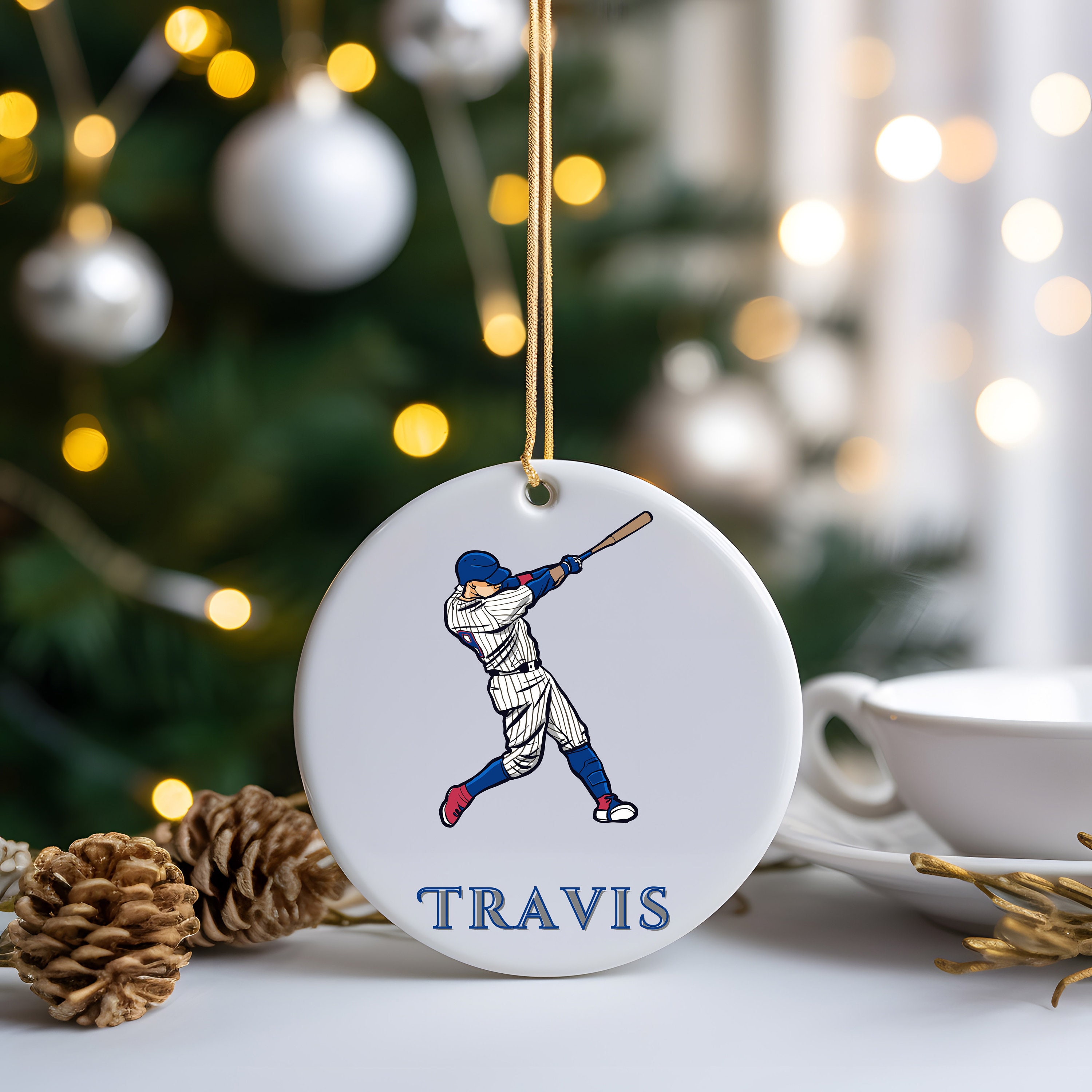 Personalized Baseball Ornament Vintage Baseball Ornament - Etsy