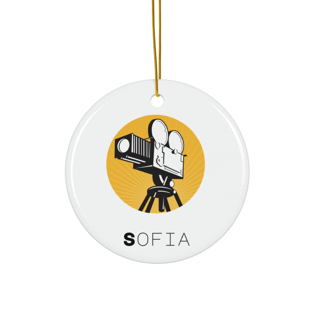 Personalized Filmmaker Ornament, Custom Name Ornament, Personalized ...