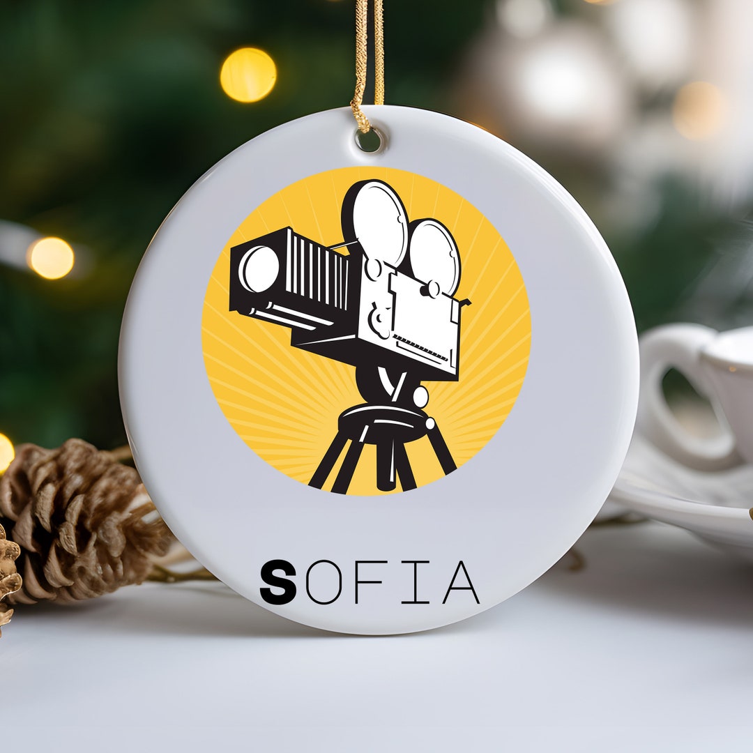 Personalized Vintage Film Camera Ornament: Filmmaker Gift With Name - Etsy