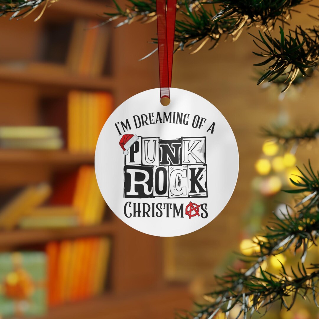 Punk Rock Christmas Ornament: Anarchy Sign Holiday - Etsy