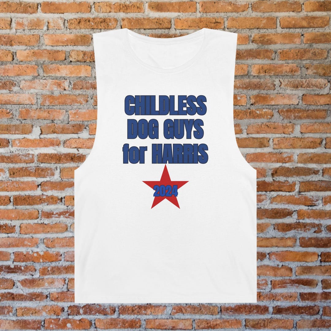 Childless Dog Guys Harris Walz 2024 Muscle Tee, for the People Tank ...