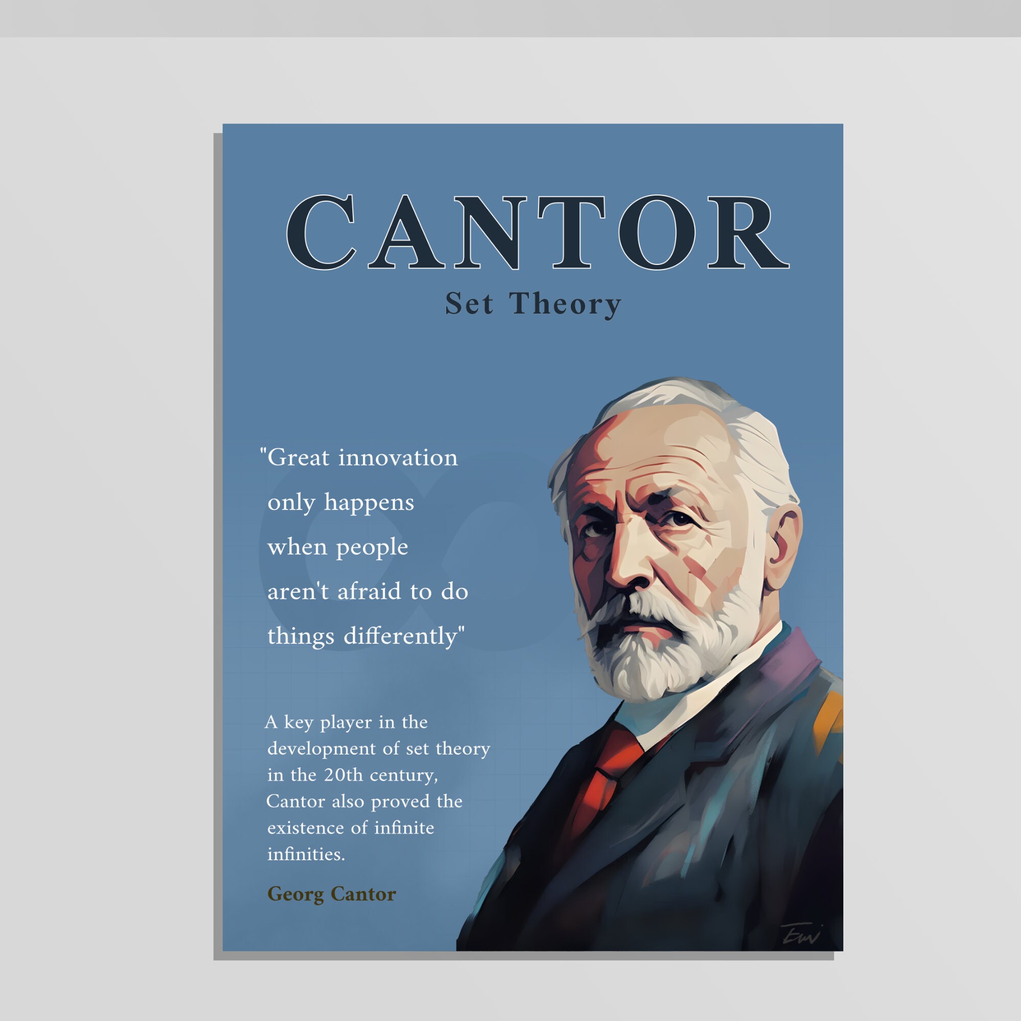 Famous Mathematicians Printable Poster Pack 6x Teacher Math Classroom ...