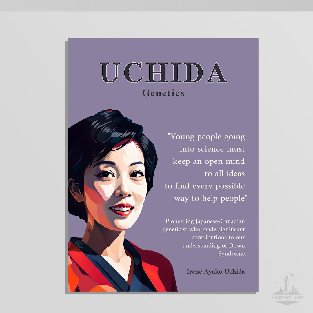 Irene Ayako Uchida Printable Poster Pack | Famous Asian Scientist Wall ...