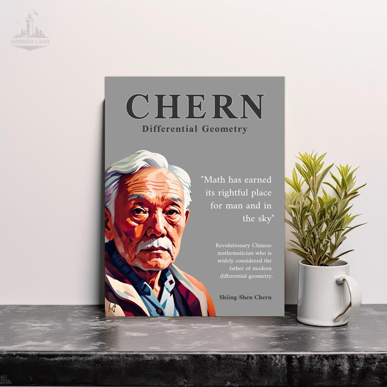 Shiing-shen Chern Printable Poster Pack | Famous Asian Mathematicians ...