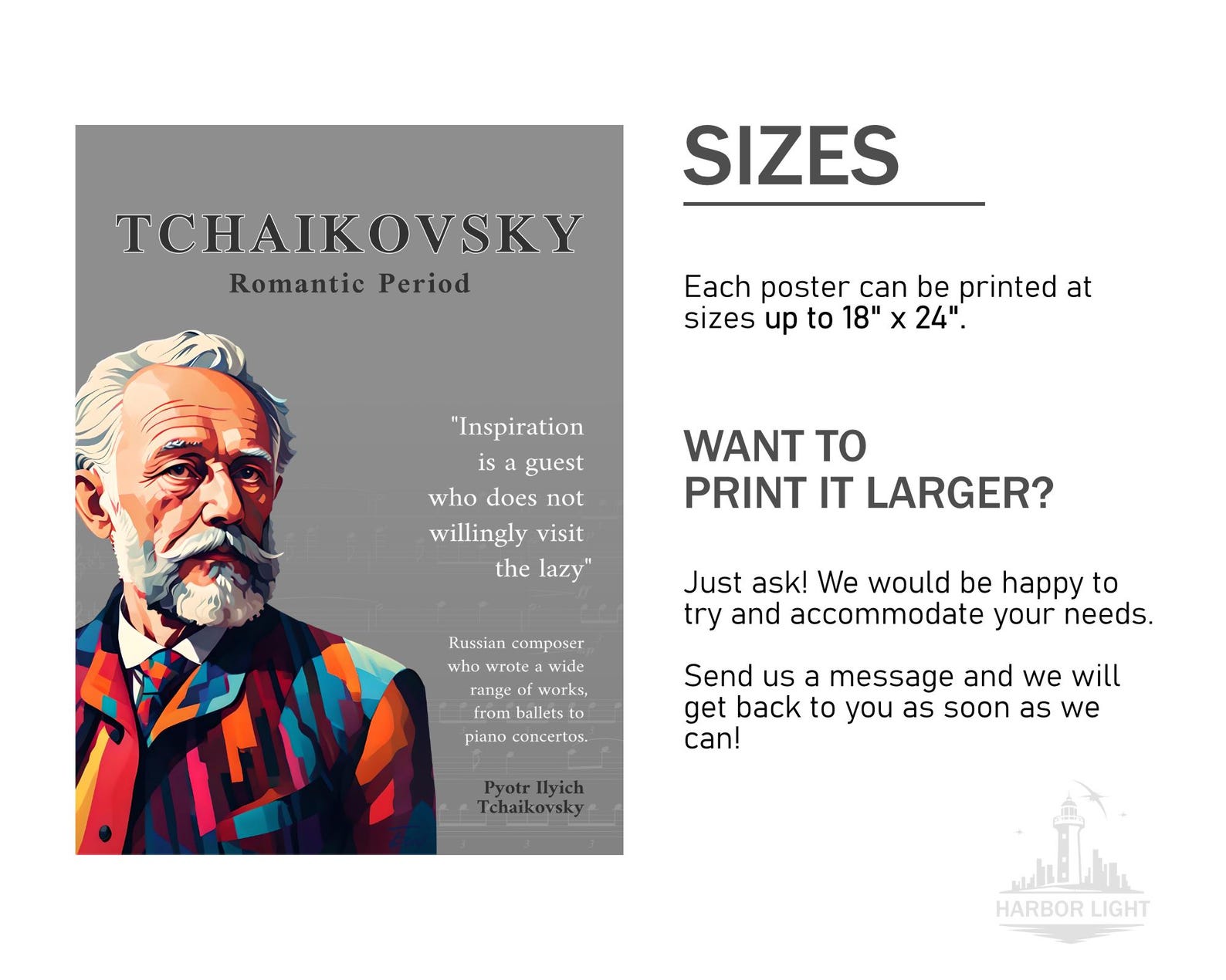 Famous Composers Printable Poster Pack (6x) | Teacher - Music Classroom ...