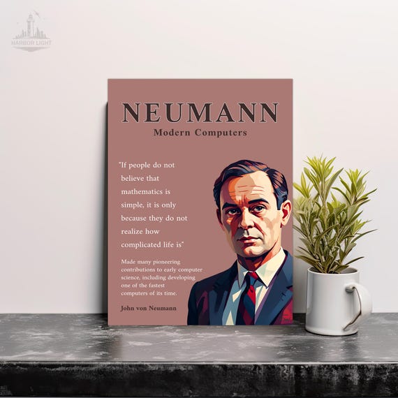 John Von Neumann On Poster