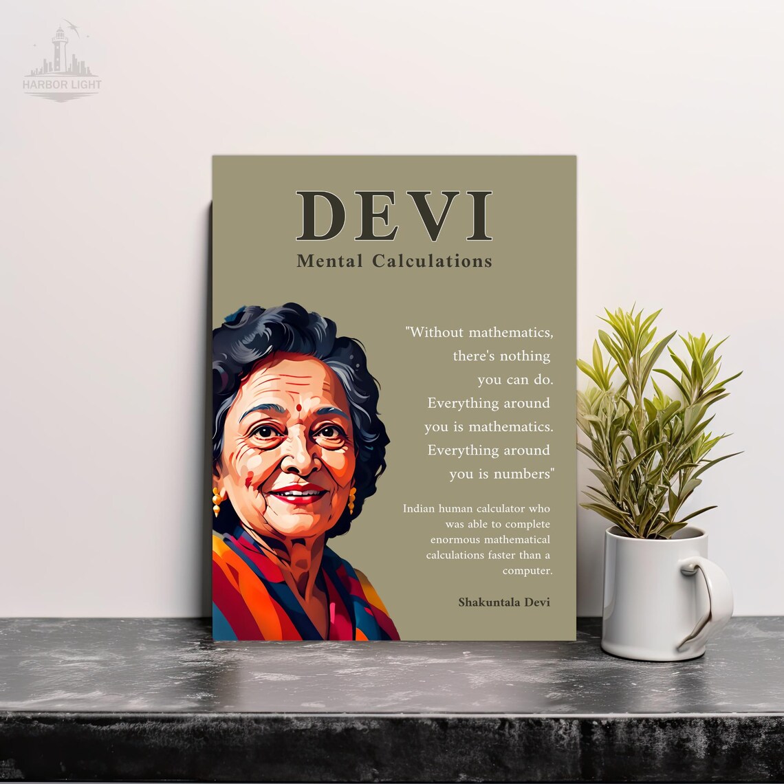 Shakuntala Devi Poster: Famous Asian Mathematician (printable PDF) - Etsy